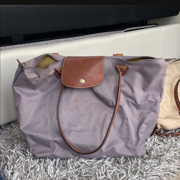 Longchamp | Bags | Longchamp Purple Large Le Pliage Tote | Poshmark